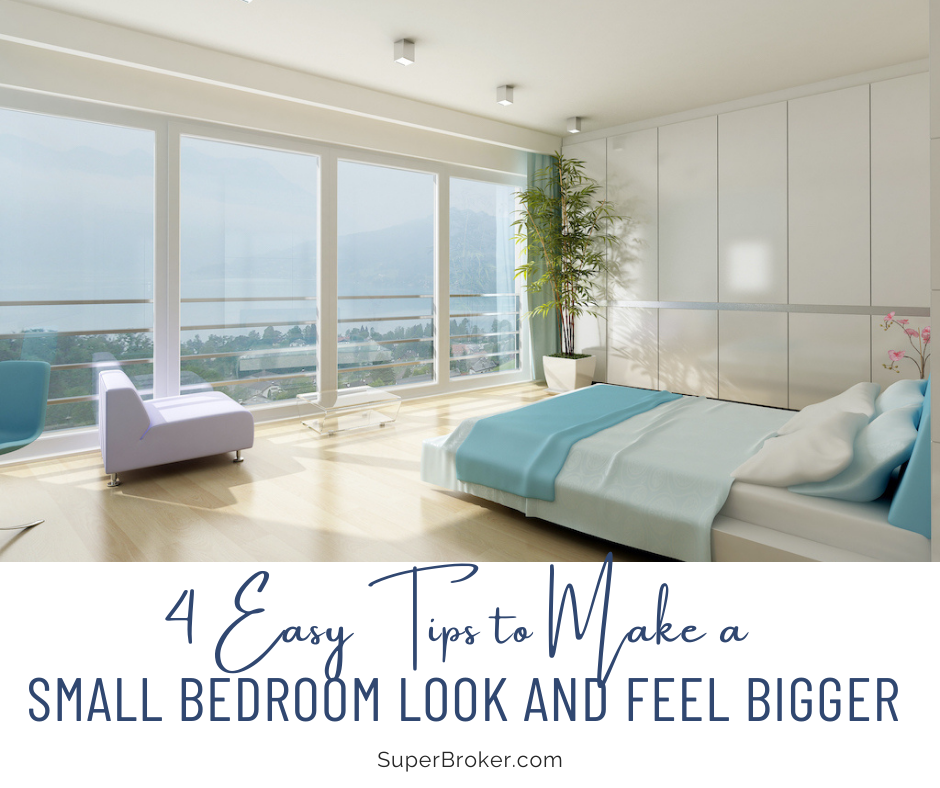4 Easy Tips To Make A Small Bedroom Look And Feel Bigger